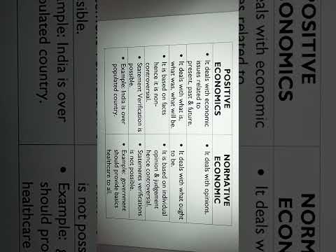 difference between positive economic and normative economic