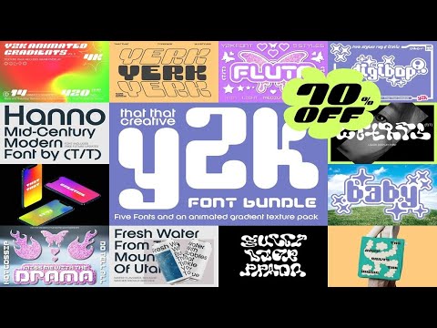 Y2K Font Bundle Font Free Download