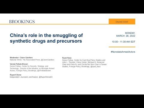 China’s role in the smuggling of synthetic drugs and precursors