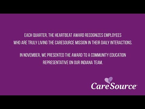The CareSource Heartbeat Award - November 2017