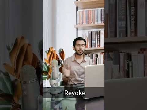Meaning of Revoke | WhatsApp setting
