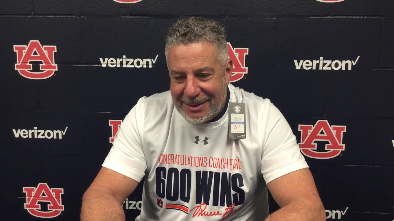 Auburn head basketball coach Bruce Pearl Postgame (Miss State, career win #600: 03-06-21)