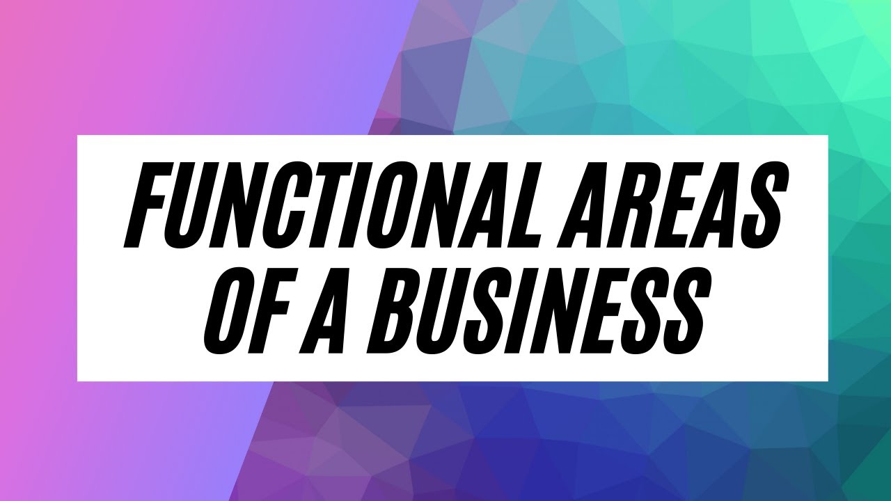 CSEC Principles of Business (NOB 14) - Functional Areas of a Business