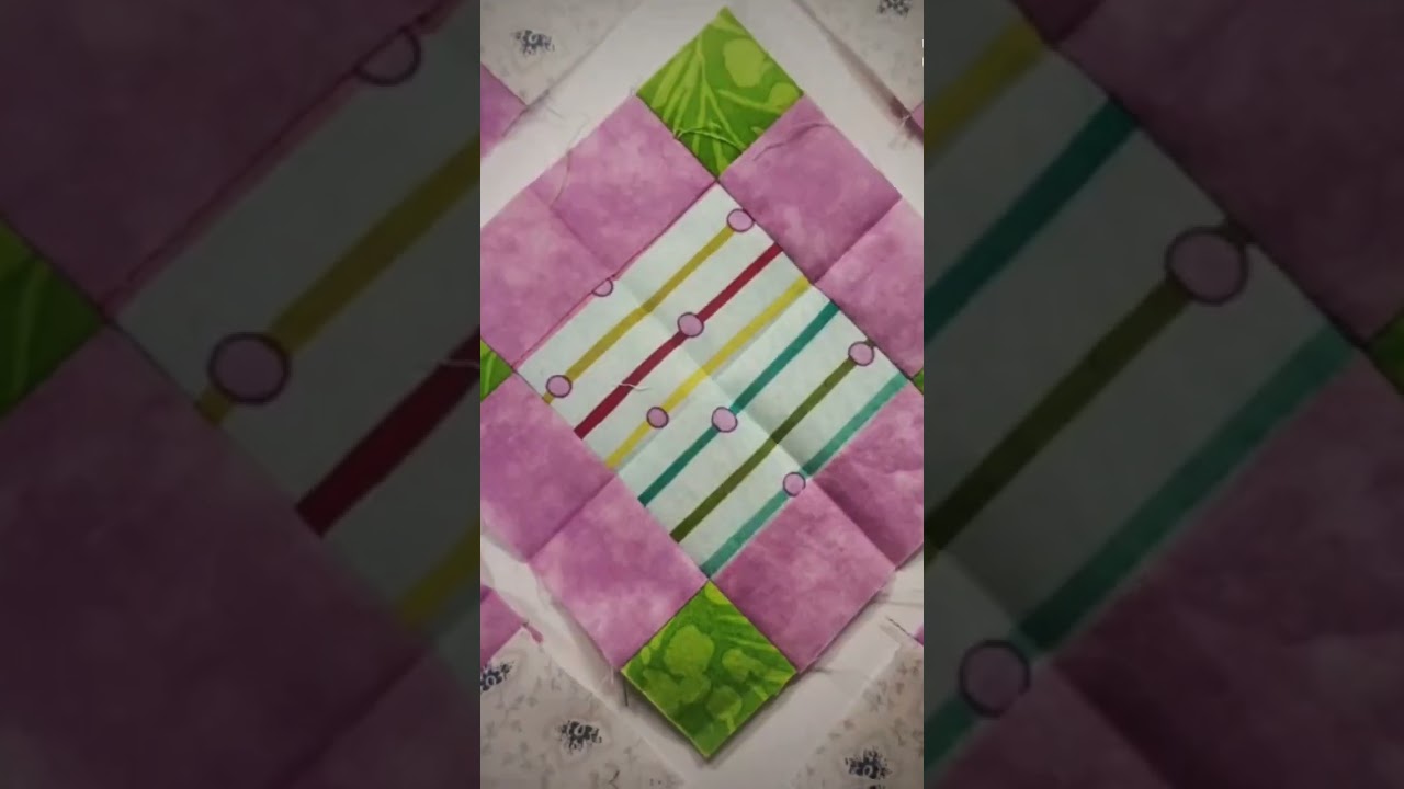 Diamond Tile Blocks! #scrappyquilt #sewing .
