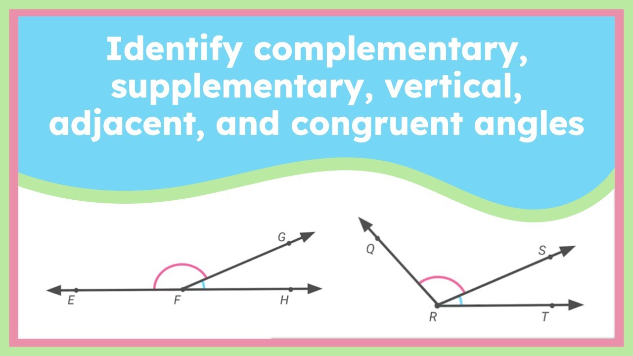 Mastering Angle Relationships: Complementary, Supplementary, Vertical, Adjacent, & Congruent Angles