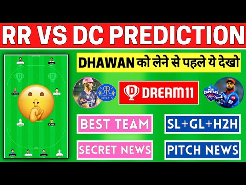 RR vs DC Dream11 Team Today | RR vs DC Prediction | RR vs DC Preview | RAJ vs DEL | Fantasy Support