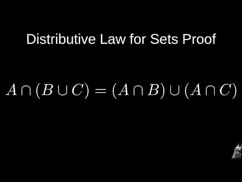 Proof of the Distributive Law for Sets