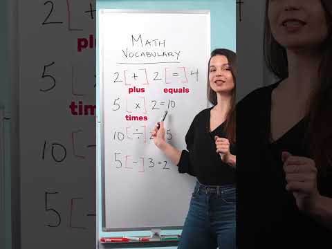Math vocabulary in English πΊπΈ #shorts