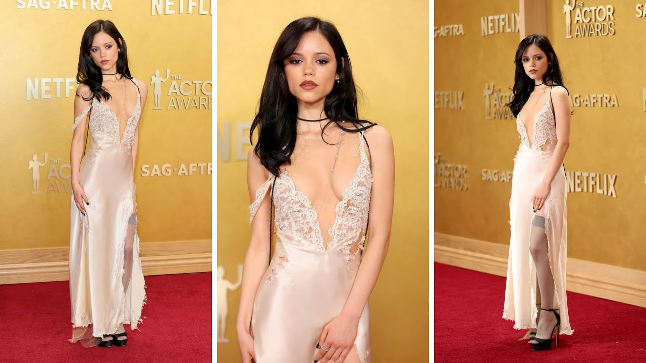 Jenna Ortega Stuns in Lingerie-Inspired Slip Dress at 2026 Actor Awards — See the Bold Look! 🔥✨