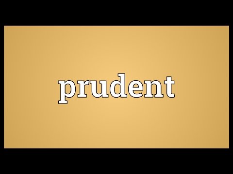 Prudent Meaning