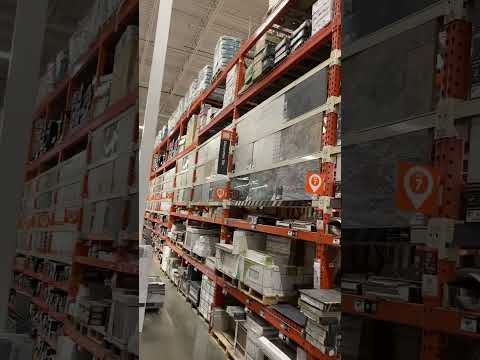 Home Depot for tiles and tile supplies.