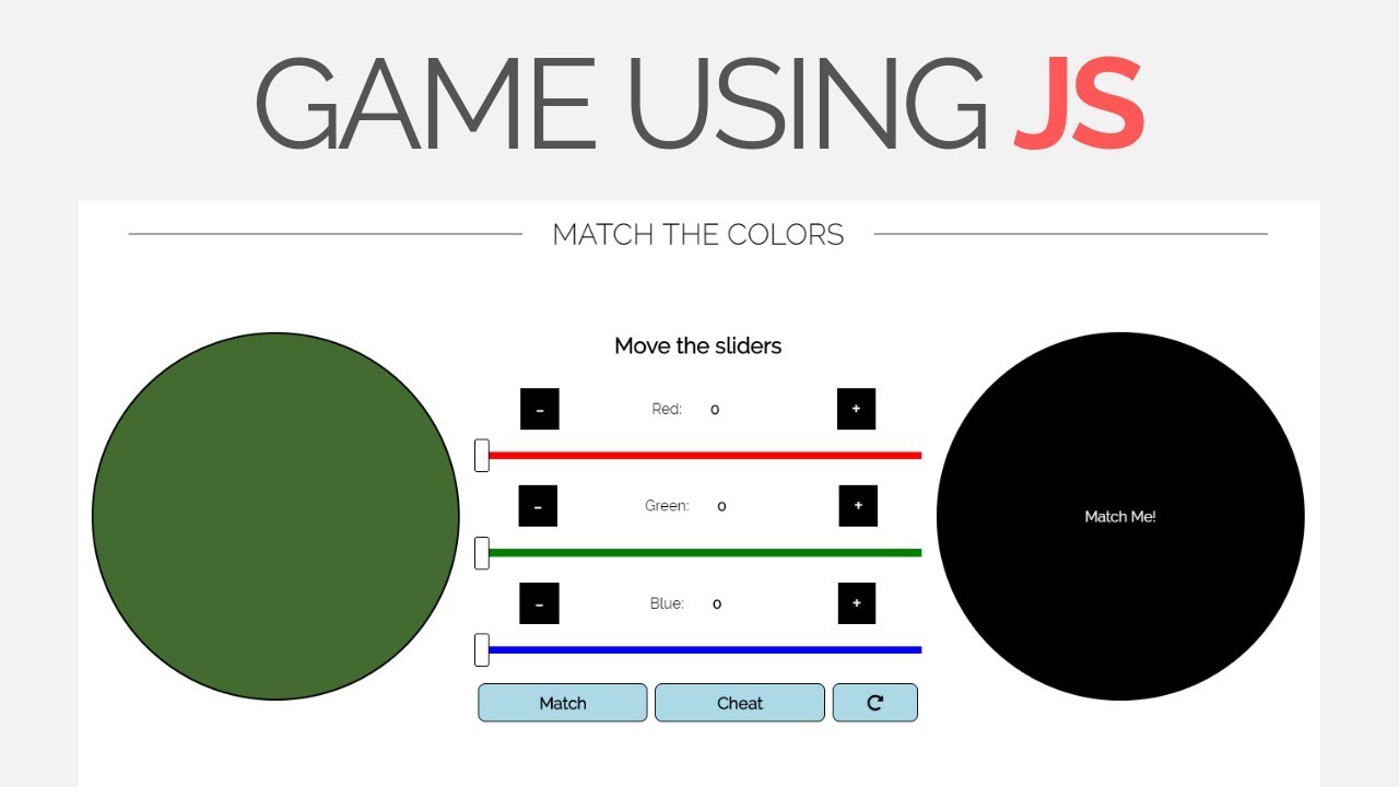 A Simple Color Match Game using Vanilla JavaScript