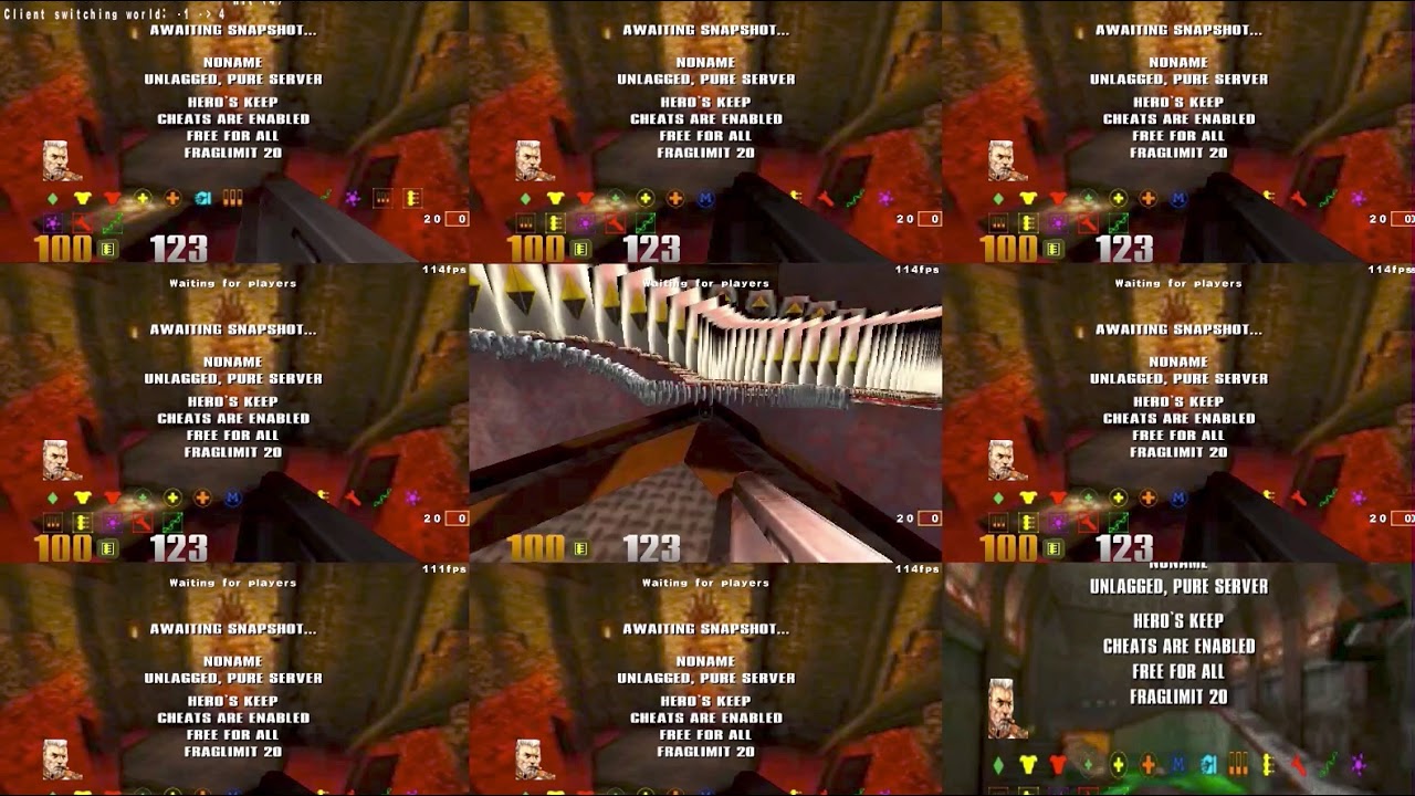 Quake 3 multiworld engine modification