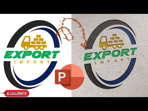 How to Create a Transportation company logo design in PowerPoint || Export business logo design.