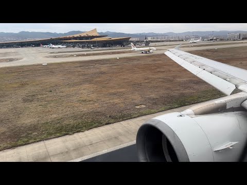 [4K]China Eastern A319 Landing at Kunming with Autopilot Disengagement Sound
