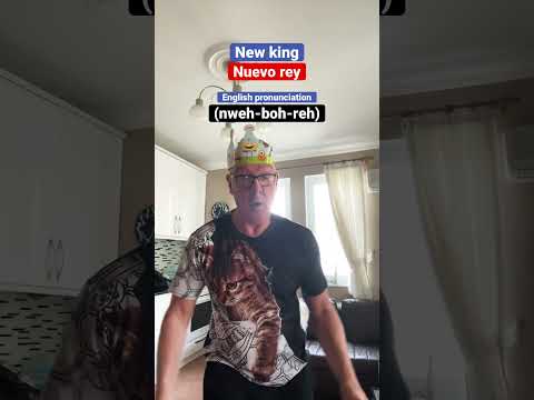 Learn Spanish - #shorts - "NEW KING" in Spanish - #king #newking - Spanish Lessons #youtubeshorts