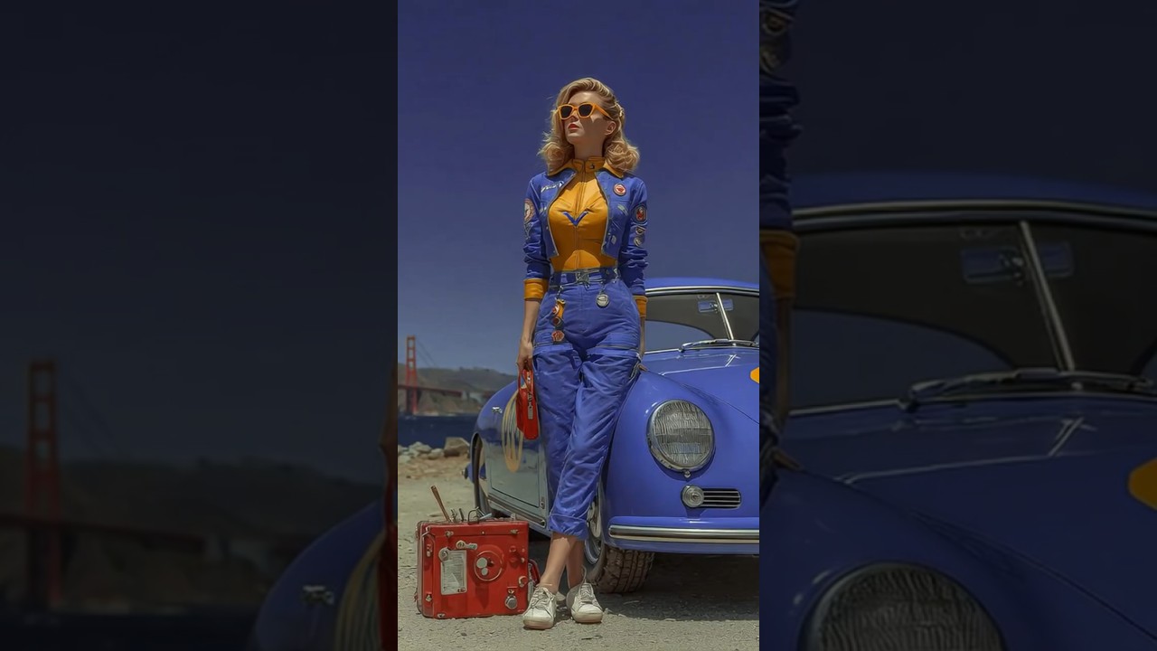 Mid Century Retro Futuristic Driver