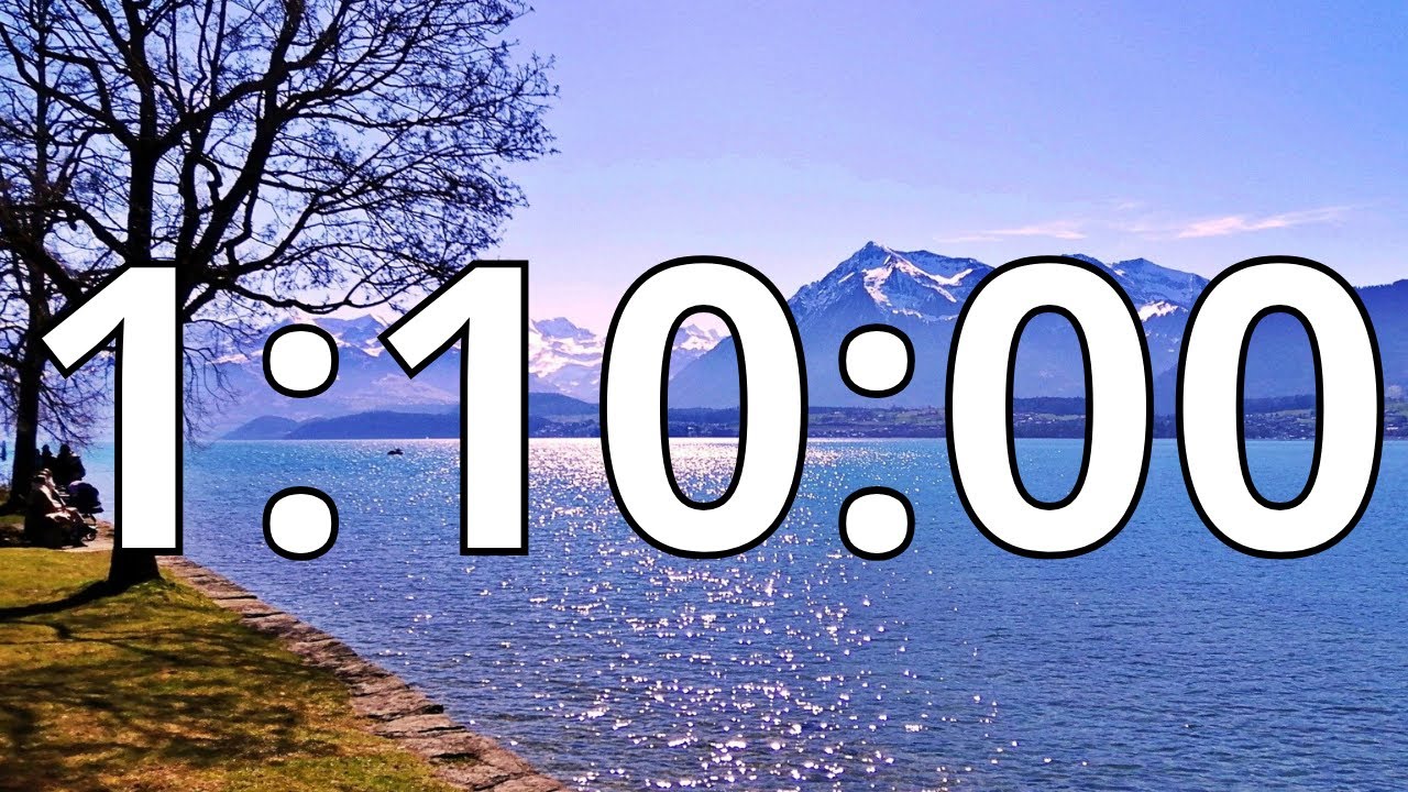 1 Hour 10 Minutes Countdown Timer With Alarm Sound At the End (Simple Beep)
