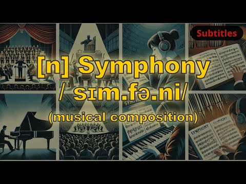 [n] Symphony meaning (musical composition) with 5 examples