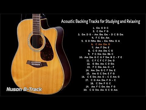 Acoustic Guitar Backing Tracks for Studying and Relaxing 1 Hour.