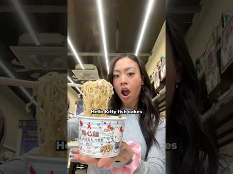 the CUTEST noodles at the korean convenience store #shorts