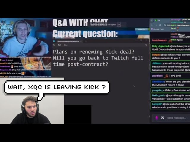 "Genuinely don't know what I'm doing next week" - xQc casts doubt on ...