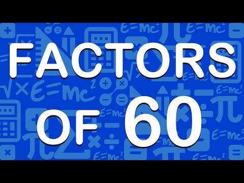 Factors of 60 / prime factors of 60 / #maths #factors # publicmaths