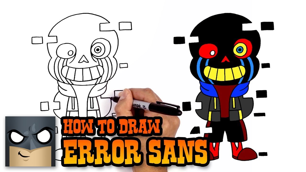 How to Draw Error Sans | Undertale (Art Tutorial)