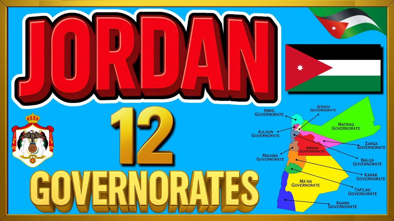 Jordan Map Explained 🇯🇴 | 12 Governorates of Jordan