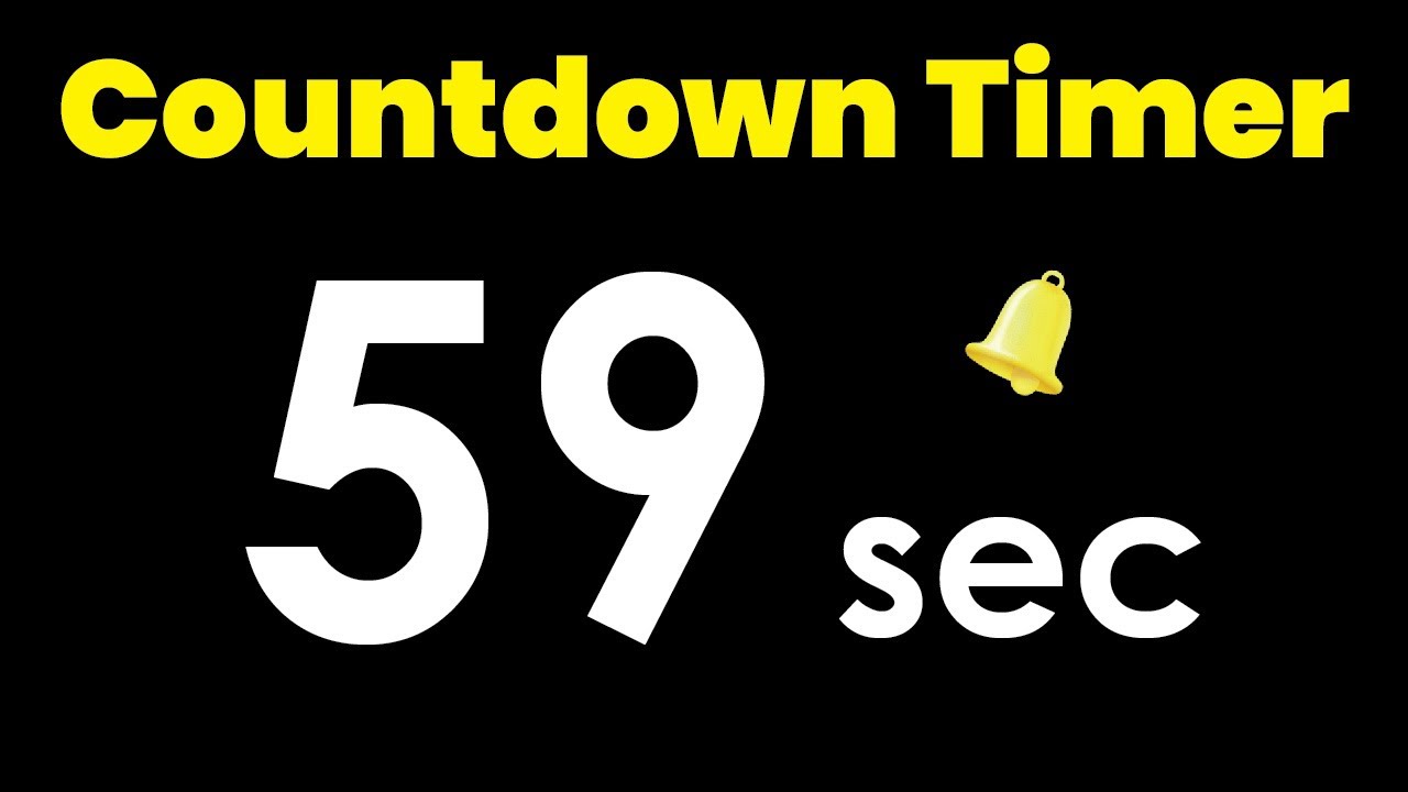 59 second Countdown Timer with Alarm #timerstore #59s #countdown