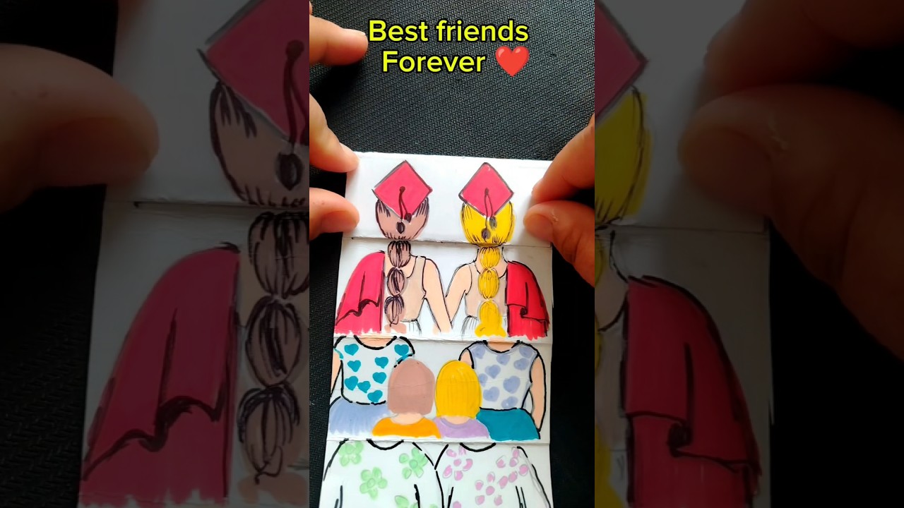 Best friends Forever ❤️ #bff #drawing #art #shorts #trending #cute