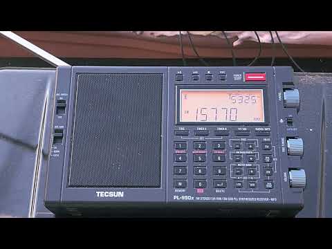 Tecsun PL-990x na Radio Slovakia przez WRMI 15770 kHz Antena teleskopowa krótkofalowa