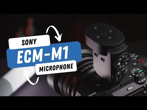 Sony ECM-M1 Microphone | A Unique Diamond Patterned Lightweight & Compact Shotgun Mic