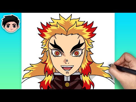 How To Draw KYOJURO RENGOKU | Demon Slayer - Easy Tutorial