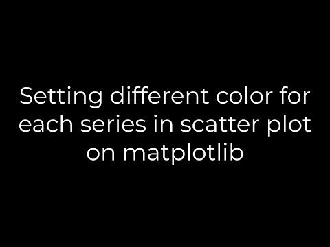 Python :Setting different color for each series in scatter plot on matplotlib(5solution)