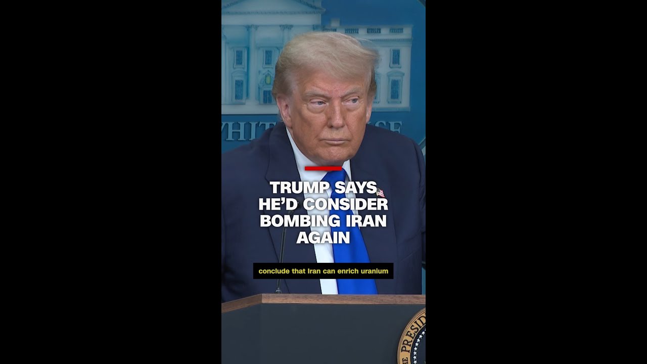 Trump says he'd consider bombing Iran again