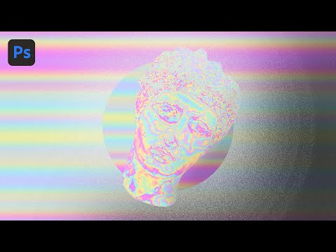 Iridescent Holographic Effect - Photoshop Tutorial