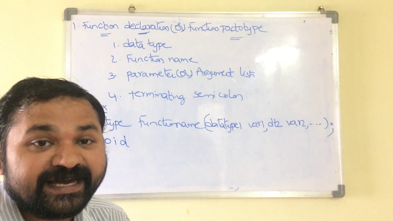 Elements Of User Defined Functions