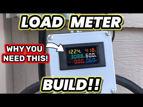Volts Amps Watts Meter RV Generator Load Meter Build