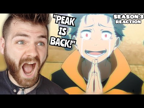 SUBARU IS BACK!!! | RE:ZERO SEASON 3 - EPISODE 1 | New Anime Fan! | REACTION