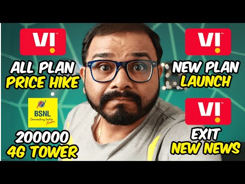Shocking VI Price Hike Announcement, VI New Plan Launch, BSNL 4G Tower News || Telco News 25th June