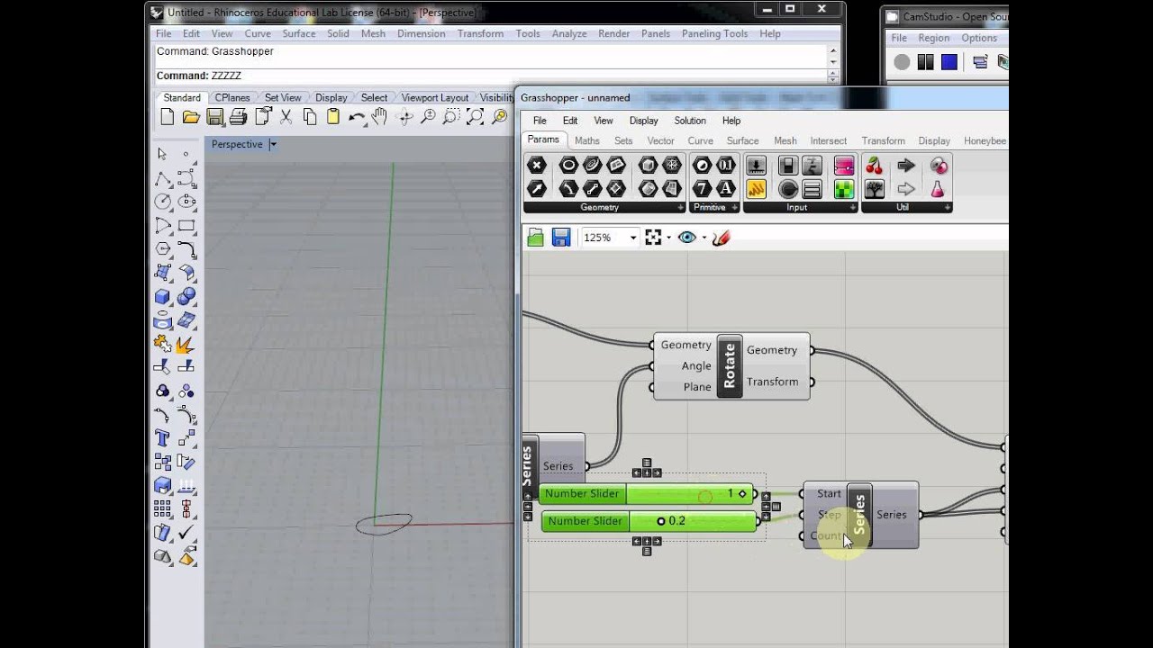 Grasshopper Tutorial: move rotate scale loft