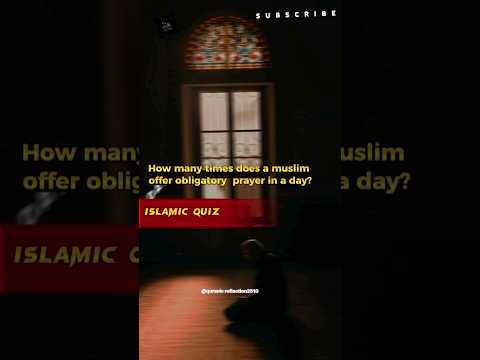 How many times does a muslim offer obligatory prayer in a day? #quran #youtubeshorts #islamicshorts