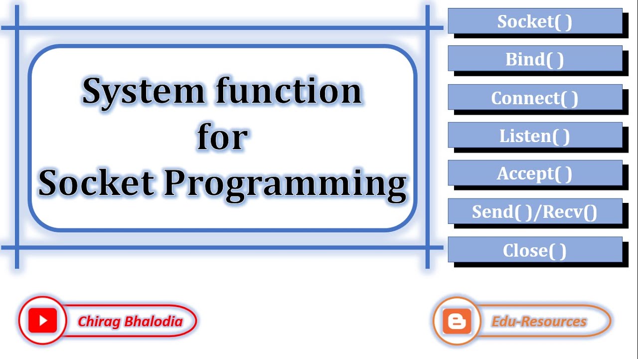Socket Programming functions | TCP Socket Programing functions | UDP Socket Programing functions
