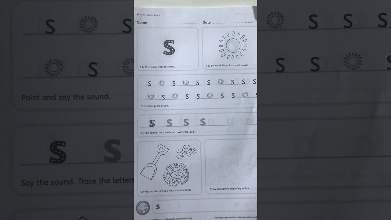 2. Level 1 practice sheets up to the code ‘dge’