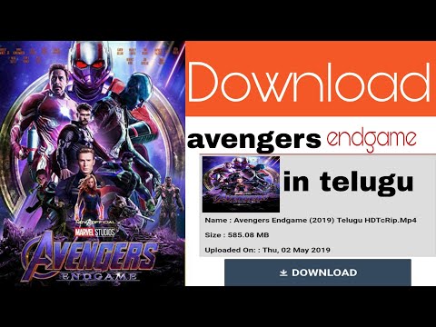 How to download avengers end game in telugu