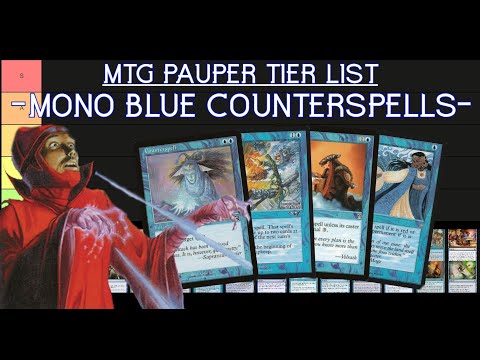 MTG Pauper Tier List "Mono Blue Counter Spells"