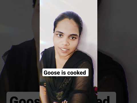 Goose is cooked idiom meaning in Telugu