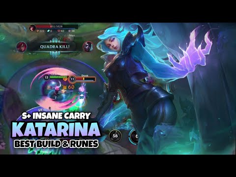 WILD RIFT KATARINA :BEST BUILD INSANE CARRY | WILD RIFT KATARINA BUILD & RUNES | #wildrift #katarina