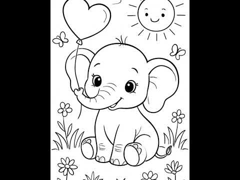 Color With Me! β¨ Cute Animal Coloring Pages for Kids πΆπ± #Shorts